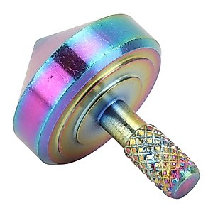 Fidget Spinner Gyroscope Toy, Portable Office Anxiety Stress Relief ADHD Rotating Gyroscope Toy Metal Finger gyrosphere for Boyfriend Father (Colorful)