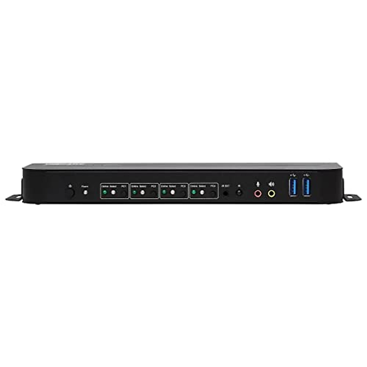 Tripp Lite 4 Port DisplayPort USB KVM Switch, Quad Port DP USB KVM Switch, 4K 60 Hz, HDR, HDCP 2.2, DP 1.4, USB 3.0 Cables, Black (B005-DPUA4)