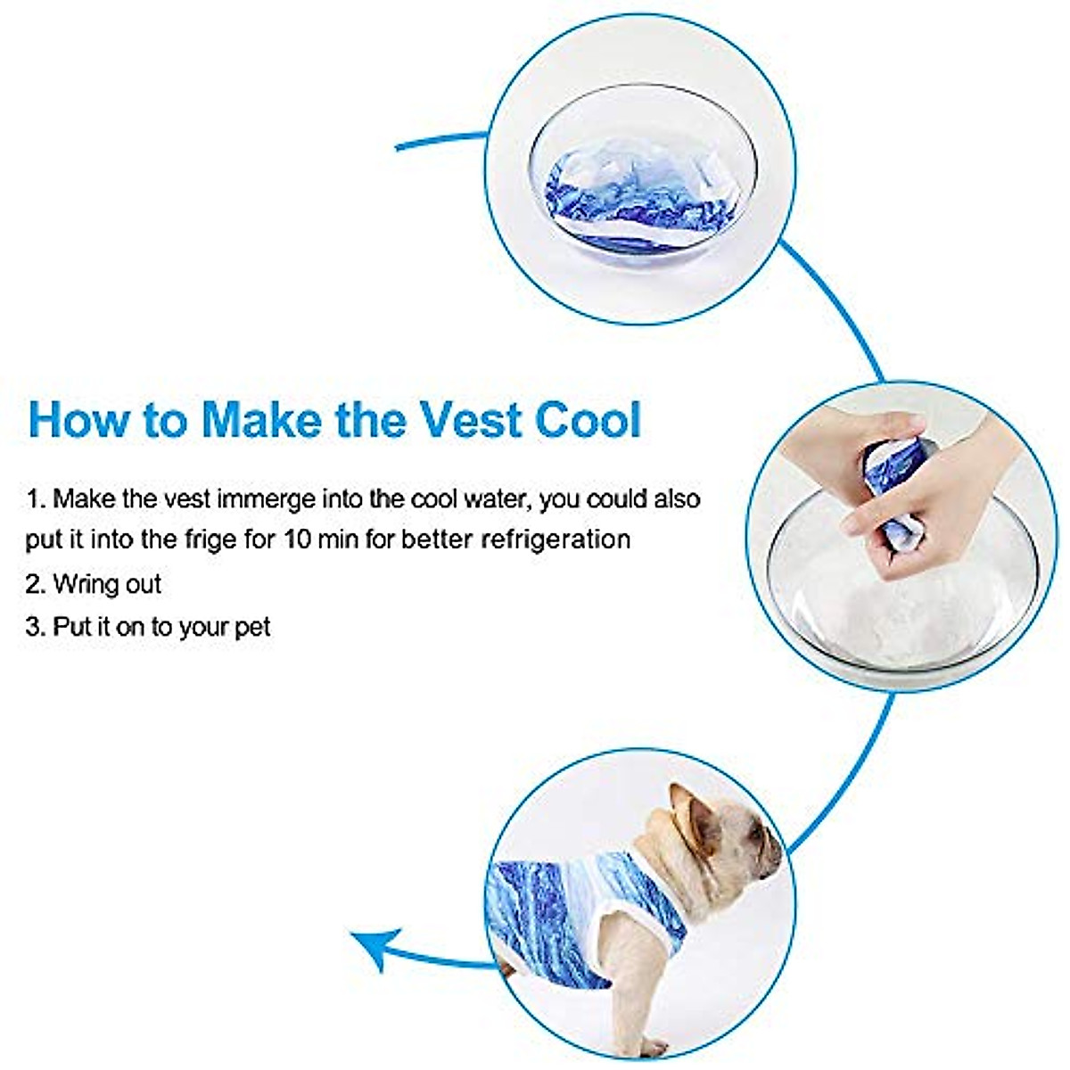 Dog Cooling Vest Harness - Pet Anxiety Relief, Sun Shield Dog Shirt Soft, Light Weight Pet Jacket Mesh Breathable Cooling Coat for Small Medium Large Dogs Walking Hunting Sport Outdoor Hiking Summer