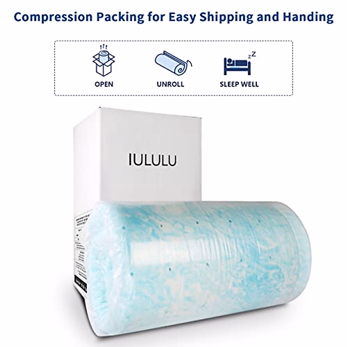 Mattress Topper, 2 Inch Gel Memory Foam Mattress Topper, Queen, CertiPUR-US Certified