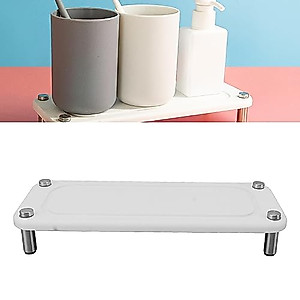 jerss Diatomaceous Earth Sink Tray Hotel for Organizer with Bathroom Washing Table Riser for Holder for Cup for Holder Diatomaceous Earth Under Sink Organizers (White)