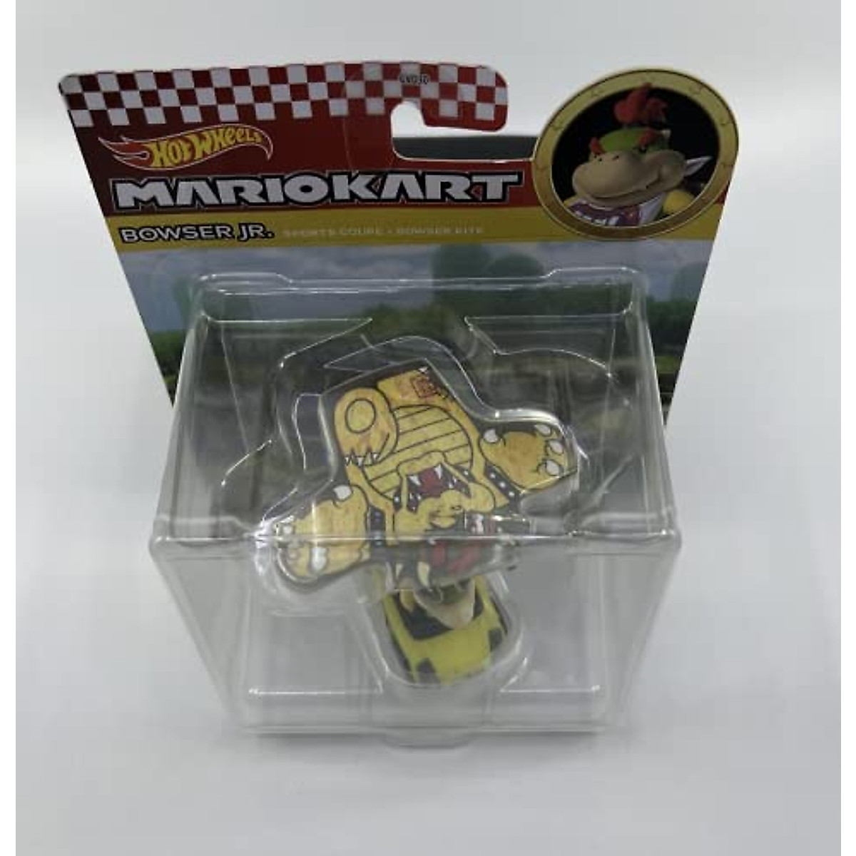 Hot Wheels Mariokart Bowser Jr. Sports Coupe + Bowser Kite