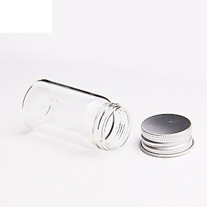 5PCS Mini Small Candy Bottle Glass Bottle Seal Bottle Vials Jars 25ml 30x60mm