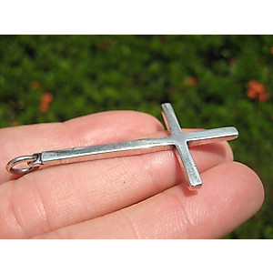 Himalayan Treasures 925 Silver Extra Large Petrine Saint Peter's Inverted Cross Satanic Pendant A20