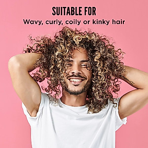 Noughty Wave Hello Curl Defining Shampoo - 97% Natural, Vitamin-Rich Formula for Curly and Wavy Hair, Sulphate-Free Vegan Haircare, 250ml