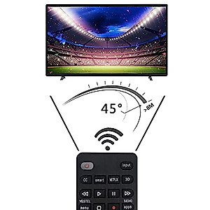 SMATAR Universal Remote Control for Samsung, Sony, LG, Hisense, Panasonic, Philips, Sharp, Sanyo, Insignia, Toshiba, Hitachi, TCL Smart TVs and More Brands of TV - Setup Easily