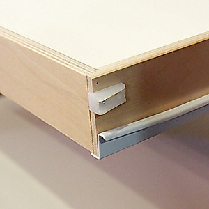 Sliding Pull-Out Shelf For Cabinets (Kitchen Replacement, Pantry Drawers, Cutlery Storage, etc.) 3 1/2" Tall - 21 3/4" Deep - Includes 3/4 Slides & Base Mounting - Clear Opening Width: (16")