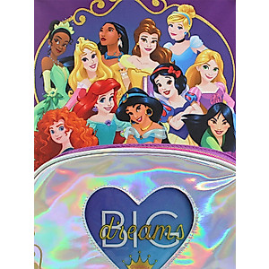 Disney Princess Girl's 16 Inch School Backpack Bag (One Size, Purple/Pink)