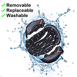 BEON Full Face Motorcycle Helmet, Street Bike Helmet with Clear&Tinted Visors and Multiple Vents, Motocross Casco DOT Approved for Adult Men Women, S-XL (L, Matte Black)