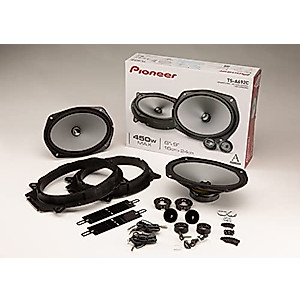 PIONEER TS-A692C A Series 6" x 9" 450 W Max Power, Carbon/Mica-Reinforced IMPP Cone, 20mm PI Tweeter - Component Speakers (Pair)