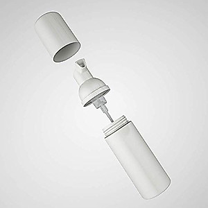 Foam Pump Bottle 2oz BPA Free Foaming Soap Dispenser Bottles for Refillable Travel Hand Soap Foaming, Cleaning, Shampoo, Cosmetics Packaging (16), white