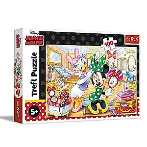 Trefl - Minnie Mouse - Minnie at a Beauty Salon - 100 Piece Jigsaw Puzzle
