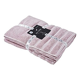 501 2 pc Bath Sheet Set. Bring Luxury to Your Home with This Soft, 100% Pure Cotton 2 Piece Bath Sheet Towel Set, 35” x 68”(Mauve)