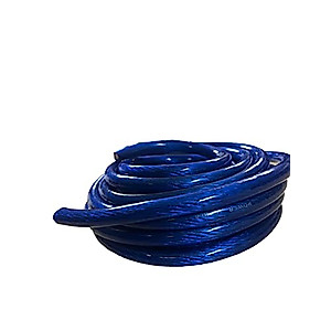 IMC Audio 1/0 Gauge CCA Power Blue Wire Cable (10ft Blue) Battery Cable Wire, Automotive, Car Audio Speaker Home Stereo System, RV Trailer, Amp Wiring 0 Guage Power Wire Cable 0 Car Audio