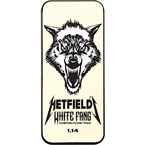 Jim Dunlop Hetfield's White Fang Custom 1.14mm Flow Guitar Pick Tin (PH122T114)
