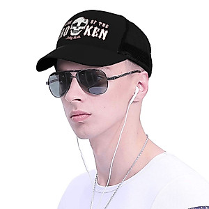 Jelly Rapper Singer Roll Adjustable Baseball Cap Comfortable Men's Mesh Fishing Hat Snapback Trucker Hat Comfort Suitable for Sports Such as Running Trucker Baseball Hats Black
