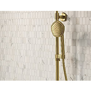 Kohler 27118-G-BN Hydrorail-R Occasion Arch Shower Column Kit with Rainhead and Handshower 1.75 Gpm in Vibrant Brushed Nickel