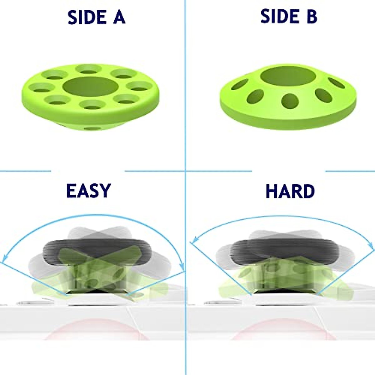 Aim Assist Motion Control Rings Compatible with PS5,PS4,Xbox Series X/S,Xbox Core,Xbox Elite 2 Core Controller Precision Rings Rubber Accessories Two Different Strength (3pack-Green)