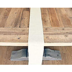 CleverDelights 6" Ivory Burlap Roll - Finished Edges - 10 Yards - Jute Burlap Fabric