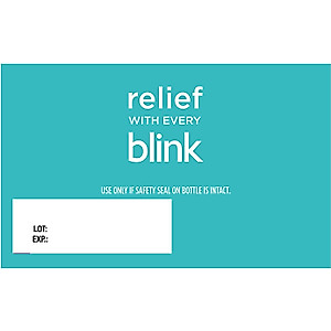 blink Tears Lubricating Eye Drops Mild-Moderate Dry Eye 25 Each,0.01 Fl Oz (Pack of 25)