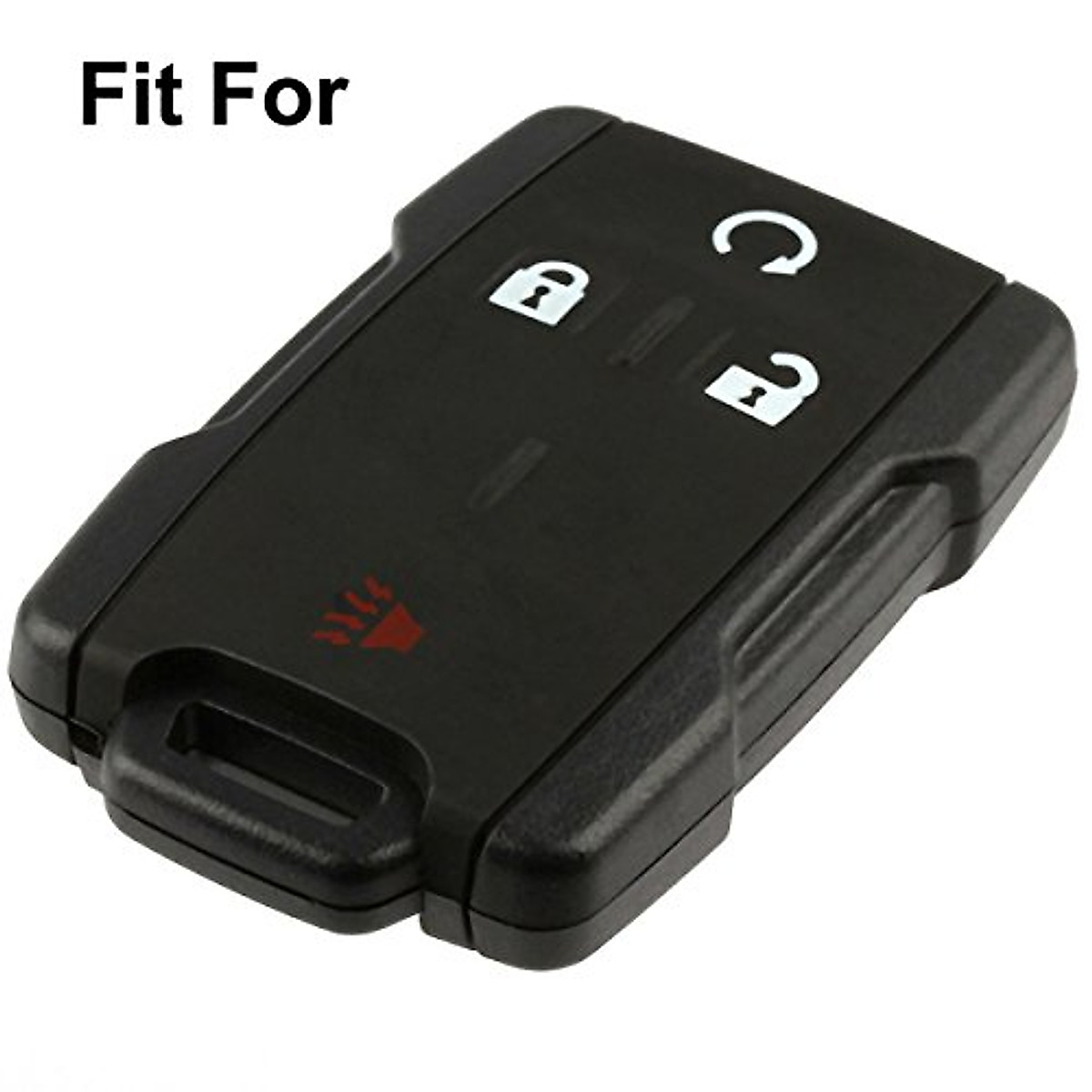 2Pcs Coolbestda Rubber Smart Key Fob Remote Cover Case Protector Pouch Keyless Jacket for 2019 2020 2021 Chevrolet Silverado 1500 2500 Colorado Tahoe Suburban GMC Sierra Yukon Canyon Cadillac