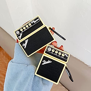 Retro Sound Silicone Earphone Case for AirPods Pro Case Wireless Headphone Protective Cover with Hook Gifts Suitable for Friends and Family (for airpods pro)