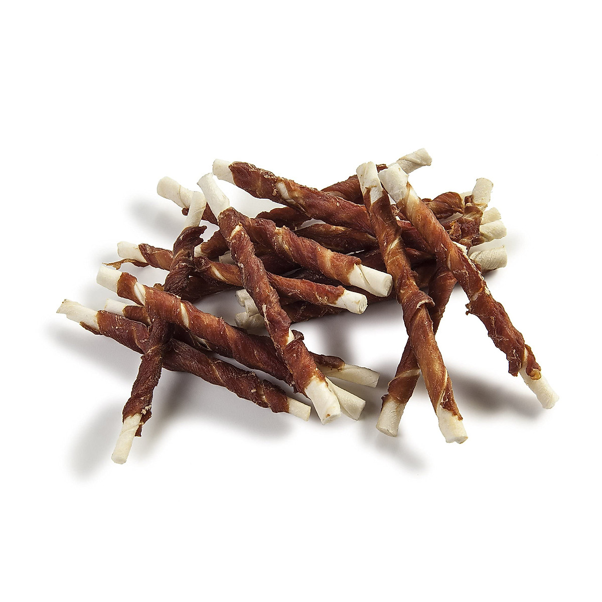 Pet 'n Shape Duck 'n Hide Twists - Duck Wrapped Rawhide Natural Dog Treats, Small, 1 Pound (Pack of 1)