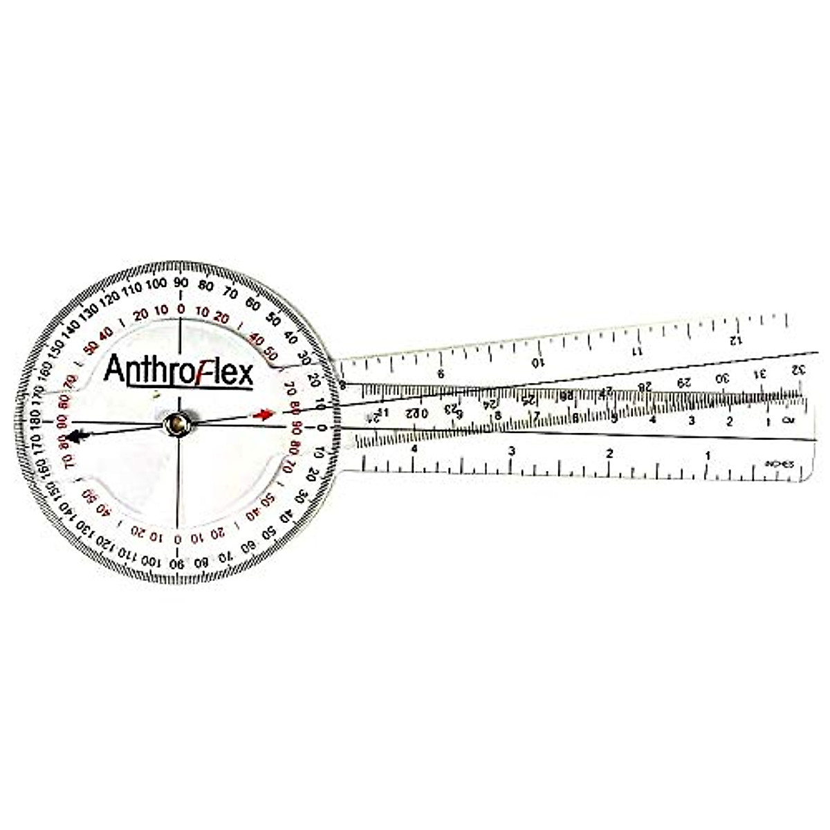 AnthroFlex 8 Piece Goniometer Set with 6 Goniometers, Tape Measure, Transport Bag