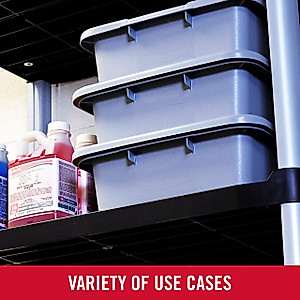 Rubbermaid Commercial Products FG334900GRAY Standard Bus/Utility Box, 4.625 Gal, Gray