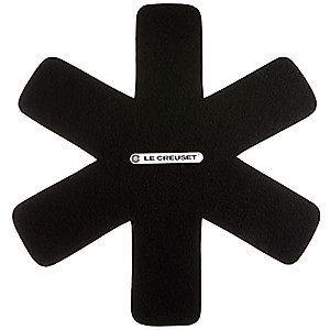 Le Creuset Felt Pan Protectors, Set of 3, 16" Diameter, Black