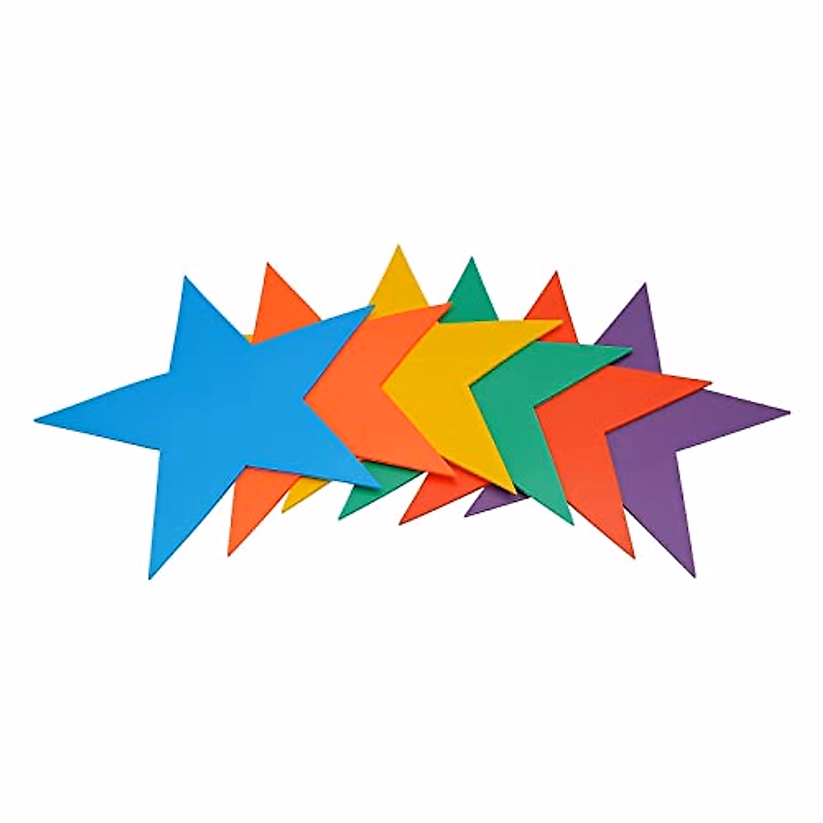 Eco Walker Flat Spot Marker Waterproof Directional Floor Arrow Temporary Direction Sign Anti-Slip Arrow Sign for Floor Carpet Indoor Outdoor Application (Star)