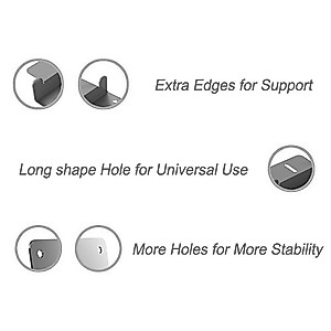 ACOPOWER Solar Panel Mounting Z Bracket - 4 Units for RV Boat Off Gird Installation