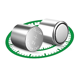 Synergy Digital CR1/3N Batteries, Compatible with Sanyo CR1/3N Battery (Lithium, 3V), Combo-Pack Includes: 2 x DL13N Batteries