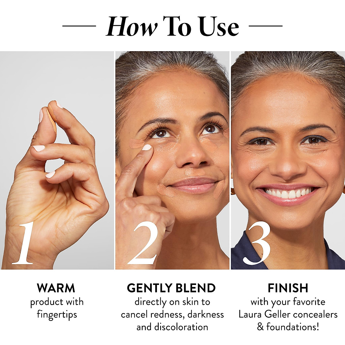 LAURA GELLER NEW YORK Cancel-n-Conceal Skin Perfector Brightening Dark Circle Concealer and Color Corrector, Light/Medium