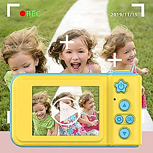 Digital Camera, Kids Camera Vlogging Camera Sports Camera with Powerful Battery Life, Shockproof Anti-Fall Compact Portable Mini Cameras Gift for Student Girls Boys