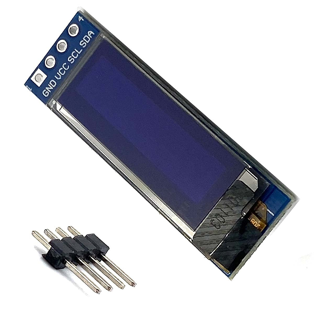 Kiro&Seeu 0.91 inch 128x32 I2C IIC Serial OLED LCD Display Screen DIY Module 4-PIN DC 3.3V 5V 12832 SSD1306 Low Consumption LED Display Compatible with PIC Ar-duino