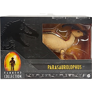 Mattel Jurassic World The Lost World Hammond Collection Dinosaur Action Figure, Parasaurolophus Dino Toy with 20 Articulations, 12 Inches Long
