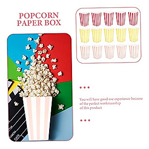 60pcs Popcorn Boxes Popcorn Box Green Decor Disposable Snack Containers Disposable Containers Popcorn Bowl Popcorn Container Popcorn Bucket Paper Party Snack Container Soft