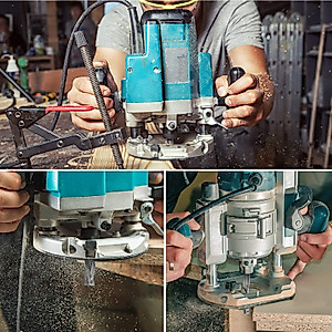 EANOSIC Upcut Spiral Router Bit 3-Flute with 1/2” Shank, Extra Long (4 inch), 1/2” Cutting Diameter, 2” Cutting Length, Carbide CNC Router Bits End Mill for Wood Mortises Carving Engraving