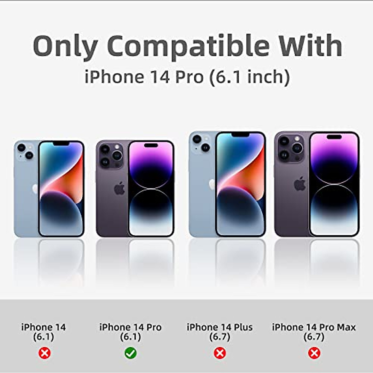 K TOMOTO Compatible iPhone 14 Pro Bumper Case (6.1 Inch), Liquid Silicone Bumper Case [Shock-Absorb] [Raised Edge Protection] [Drop Protection] [Silky and Soft Touch] Frame Bumper Case, Black