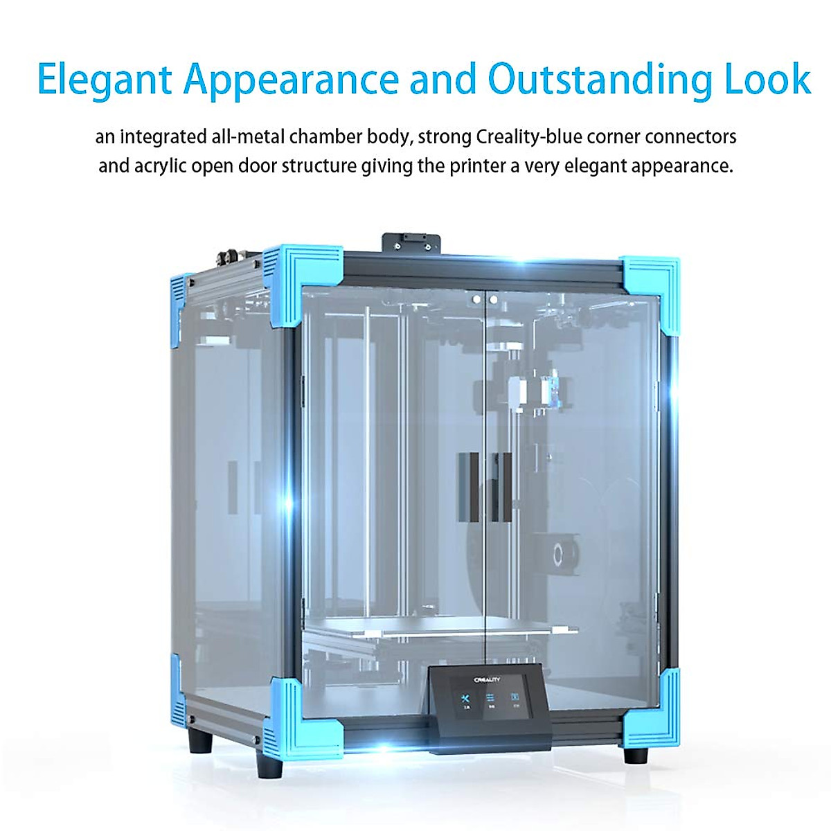 Creality Ender 6 3D Printer Stable Core XY Structure with 3 Times Faster Printing Speed Acrylic Enclosure Silent Board Glass Bed 250x250x400MM