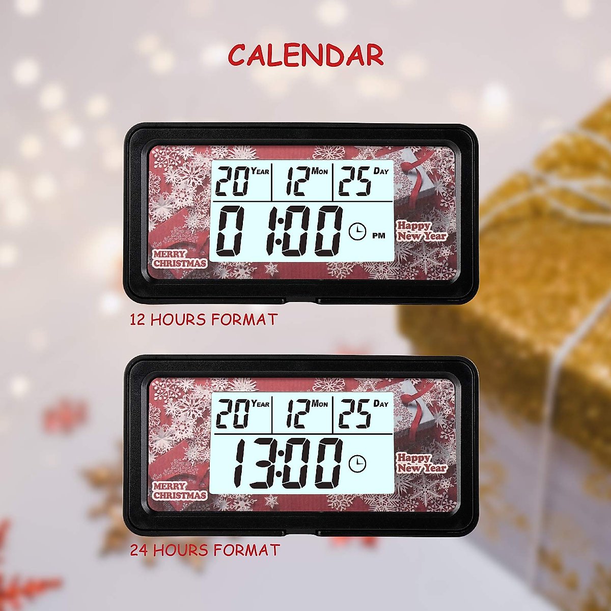 Runleader Digital Count-Down Events Timer,Stopwatch Record,Calendar&Clock Display,Data Resettable for Vocation Retirement Meeting Anniversary Graduation Wedding Premiere.