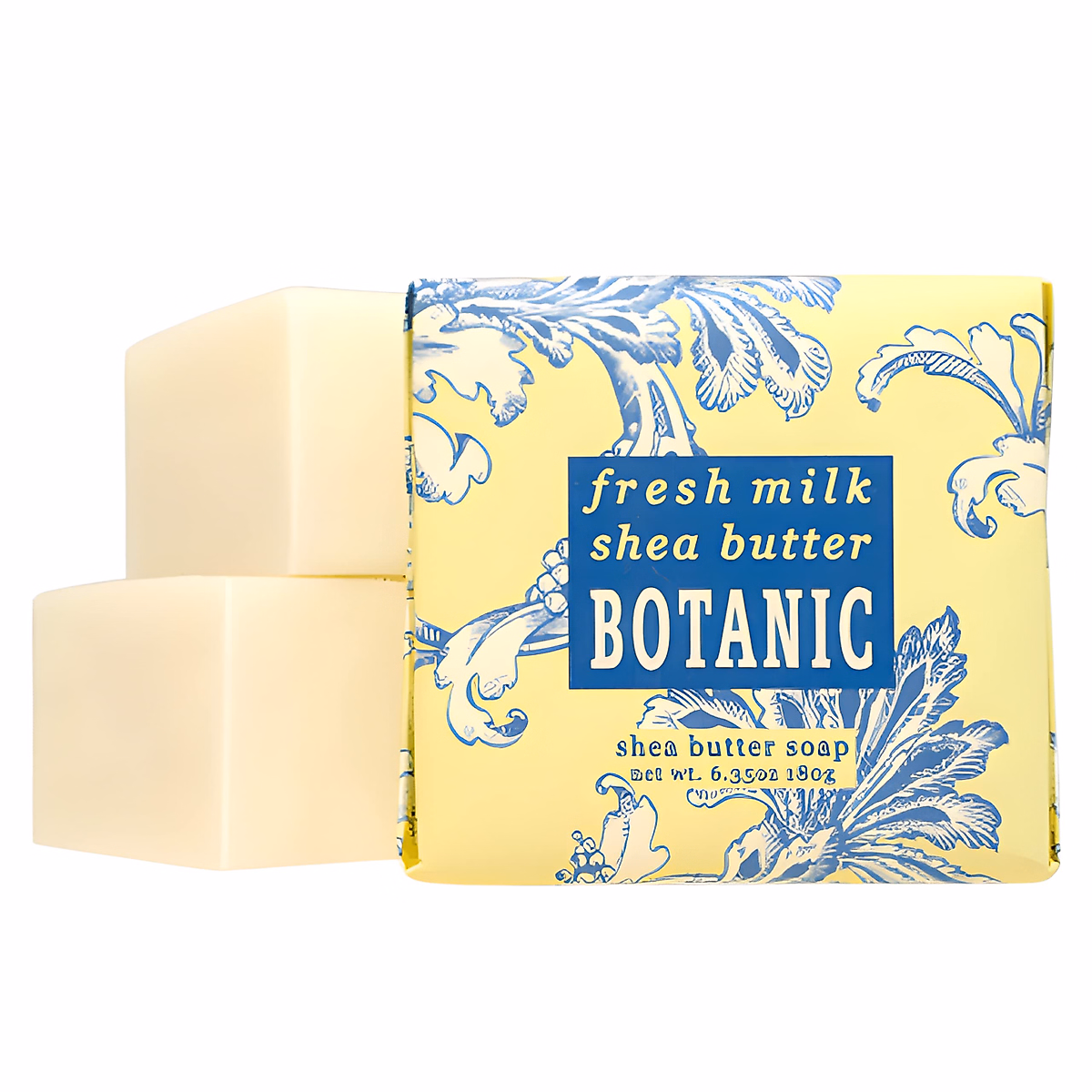 Greenwich Bay Fresh Milk Body Care Spa Quartet - Hand Soap, Lotion, Body Butter, and Soap Bar Square - Luxurious Shea Butter Body Care in Captivating Botanical Scents