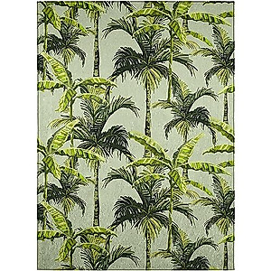 Dalyn Rugs Indoor/Outdoor Tropics TC10 Green Washable 8' x 10' Rug