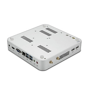 KINGDEL Fanless Mini PC, i5 CPU Mini Desktop Computer, 8GB RAM+256GB SSD, Gigabit Ethernet, 4xUSB 3.0, HD Port