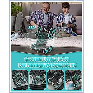 ATHLERIA 8Wd Gesture Sensing Rc Car Toys for Boy Age 8-13,2.4Ghz Remote Control Car,Racing Drift Double-Sided Stunt Car,Christmas Birthday Coolest Gift Ideas for Boys Girls Kids 8 9 10 11 12+ Year