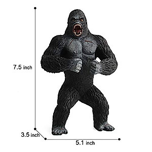 7.5 inch Orangutan Figurines Gorilla Model Plastic Animal Action Figure for Animal Collection