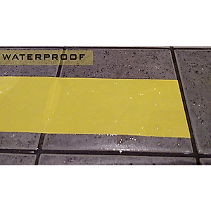 CARNAVAL 2 Inch Floor Tape for Marking Factories, Warehouses, Workshops, Public Areas with Aggressive Adhesive & Flexible Backing, Yellow 2" Width 36 Yards Length