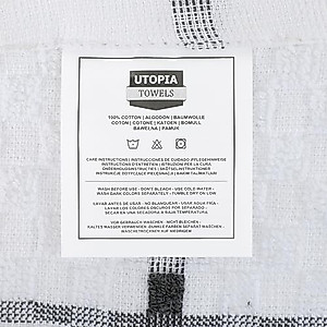 Utopia Towels Kitchen 12 Pack, 15 x 25 Inches, 100% Ring Spun Cotton Super Soft and Absorbent Linen Dish Towels, Tea Bar Set (Grey)