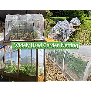 Ultra Fine Garden Mesh Netting, 6.6 x 9.9FT Bird Screen Barrier Netting, Thicken Plant Covers Protect Plant Fruits Flower Vegetable Health Growing